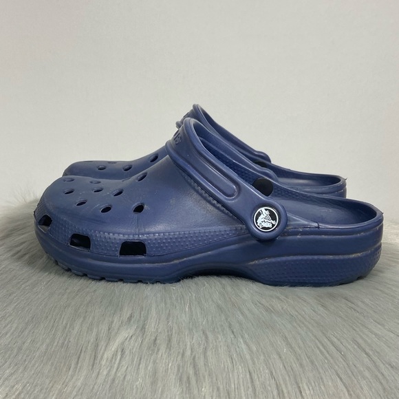 CROCS | Shoes | Crocs Women Navy Blue Sandals Clogs | Poshmark